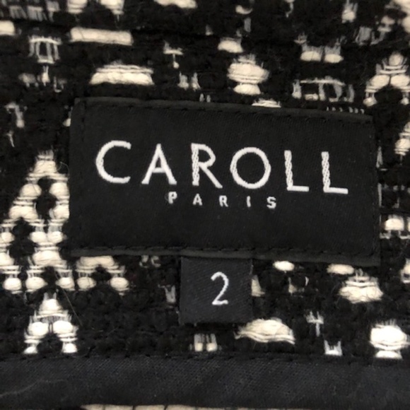 Caroll Paris | Jackets & Coats | Caroll Paris Cottonwool Blend Black ...